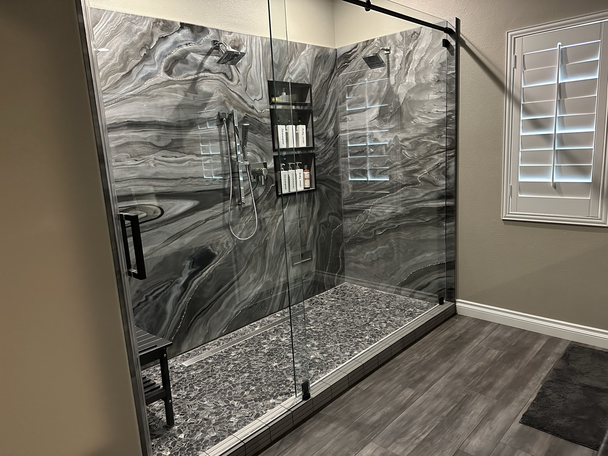 Luxury Bathroom Upgrade: Seamless Epoxy Shower Panels | Artisan Design ...
